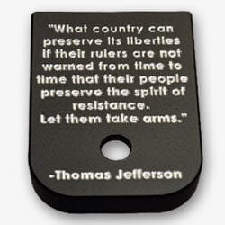 Custom Text Magazine Base Plate – MILSPIN