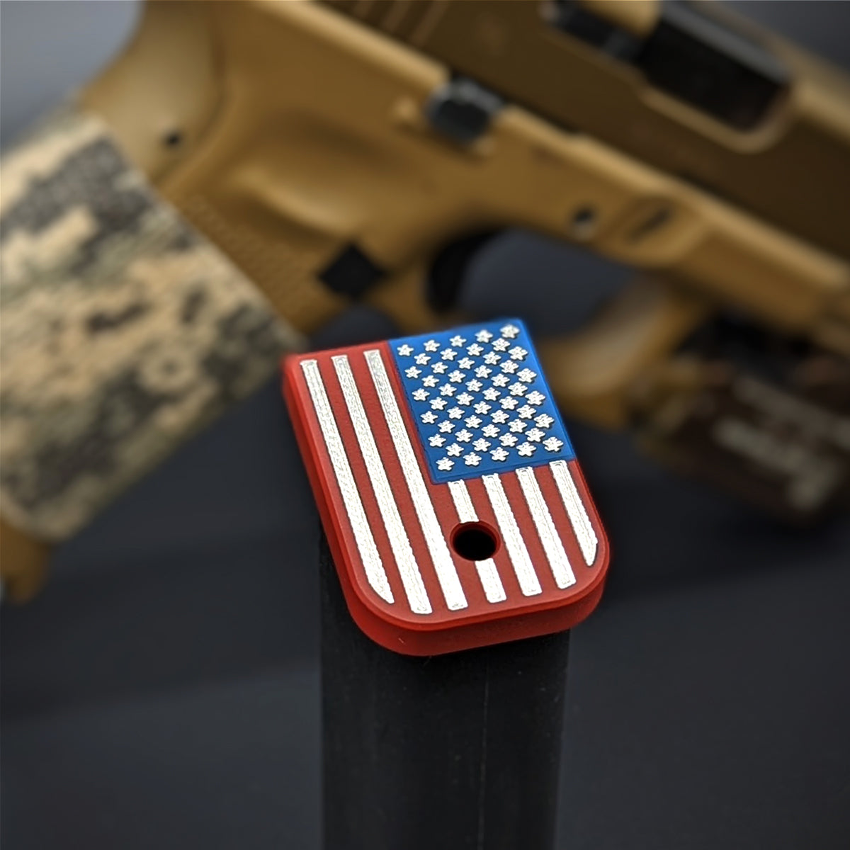 Glock Base Plate | Deep CNC-Milled Engravings | MILSPIN