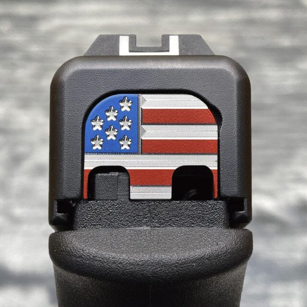 Glock 48 American Flag Back Plate | For All Glocks | MILSPIN