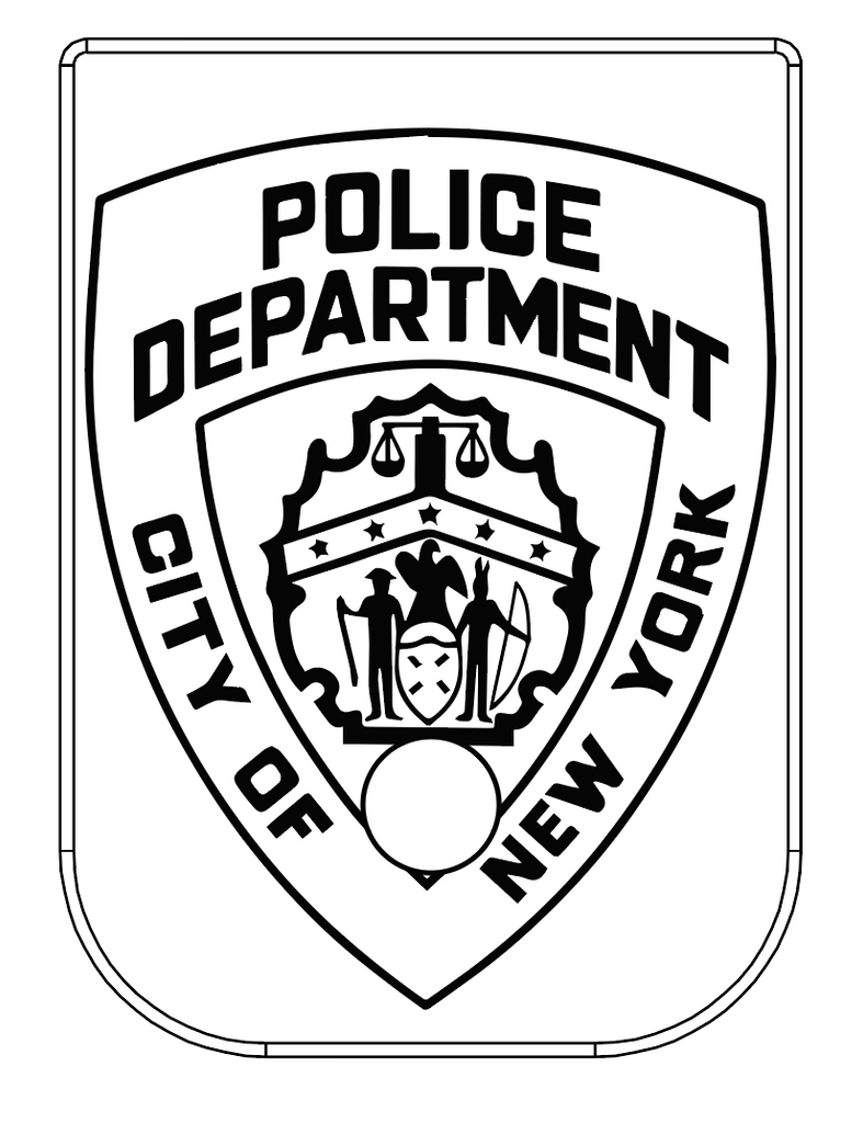 Milspin NYPD Logo Patch Magazine Base Plate | MILSPIN