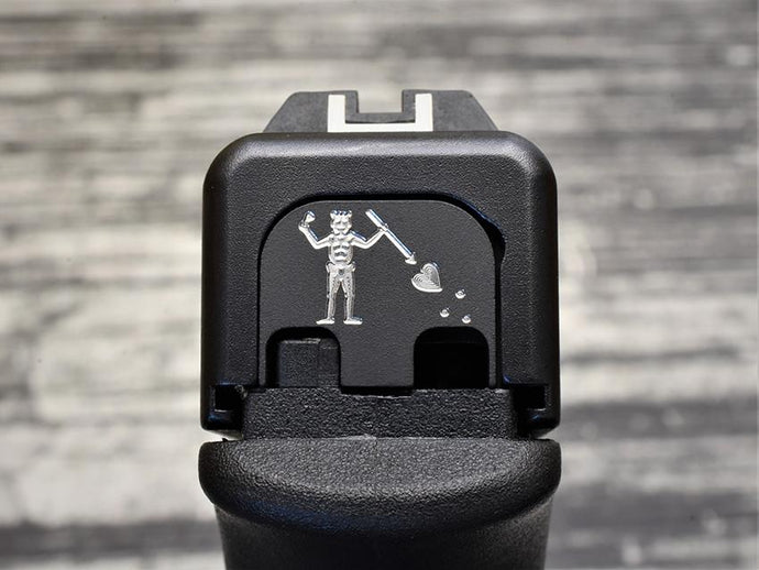 Custom Engraved Slide Back Plates For Glock Hand Guns | MILSPIN